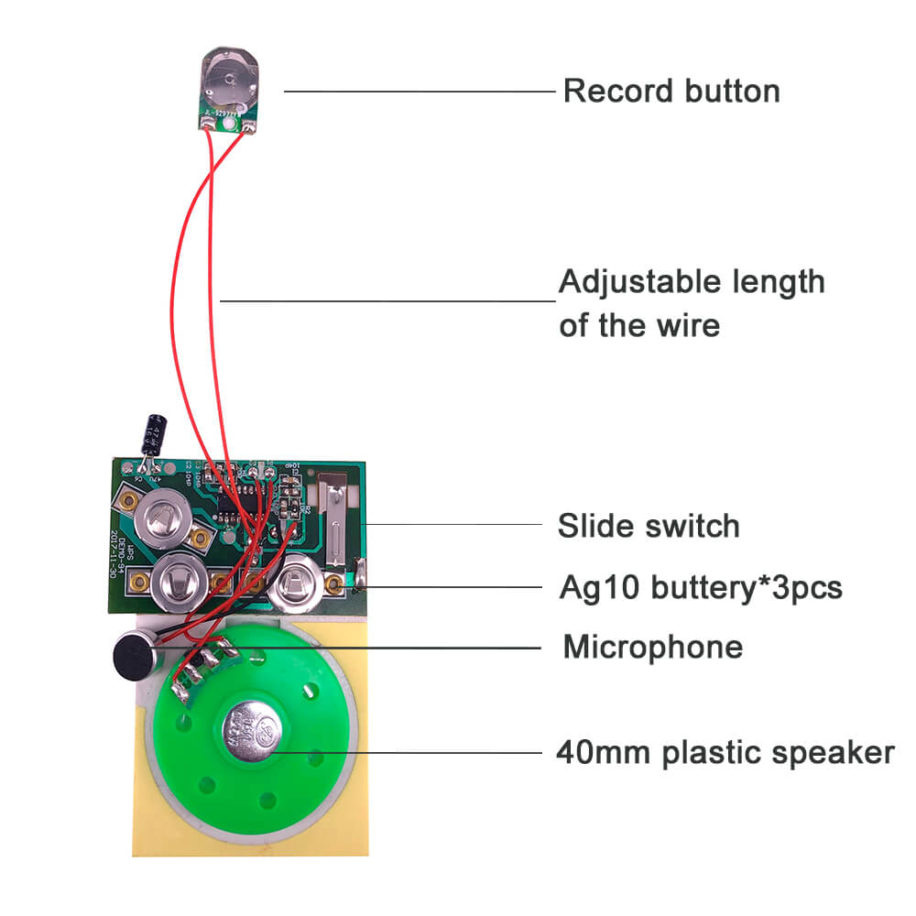 Recordable Sound Chip Module MP3 WAV Music Voice Player | Funimprint